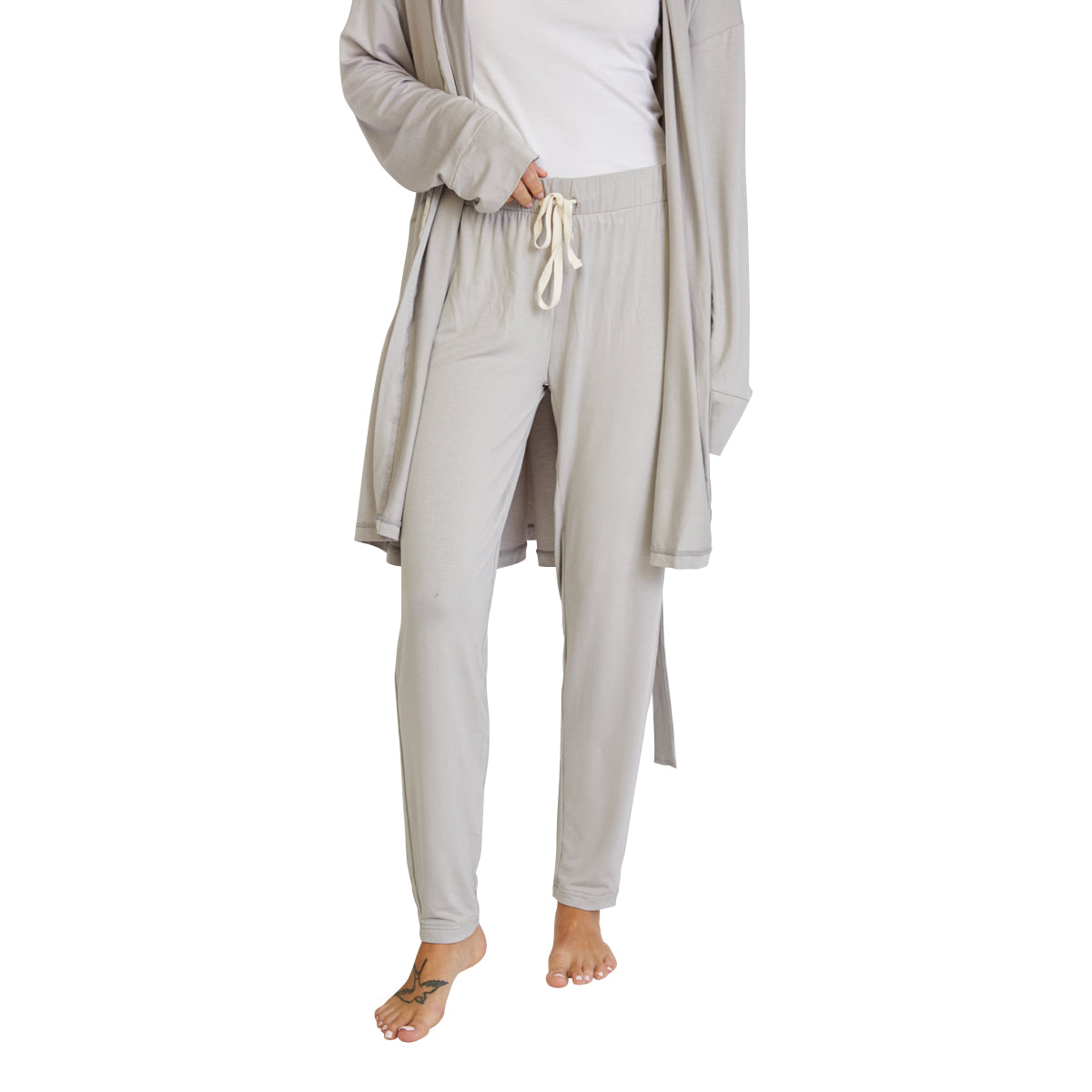 Hooded Jersey Robe & Pants Set – Nine Space